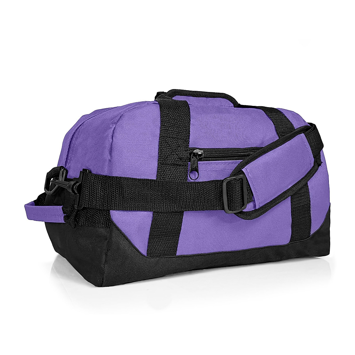 Dalix 14" Small Duffle Bag Two Toned Gym Travel Bag in Purple