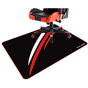 GTRACING Gaming Chair Mat for Hardwood Floor 43 x 35inch Office Computer Gaming Desk Chair Mat for Hard Floor Red