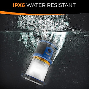 LFI Lights | Rugged Emergency Lantern for Power Outages, Storms, Survival Kit | Up to 200 Hrs of Light| Charges Cell Phone | Rechargeable Battery | Water Resistant | 6 LED Modes | 2 Pack | RZLPRF-R3L