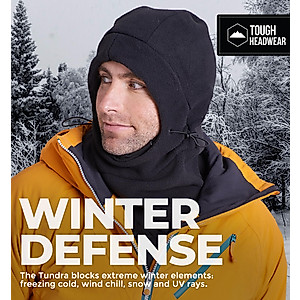 Tough Headwear Fleece Balaclava Ski Mask - Winter Face Mask for Men & Women - Face Cover for Extreme Cold Weather Gear