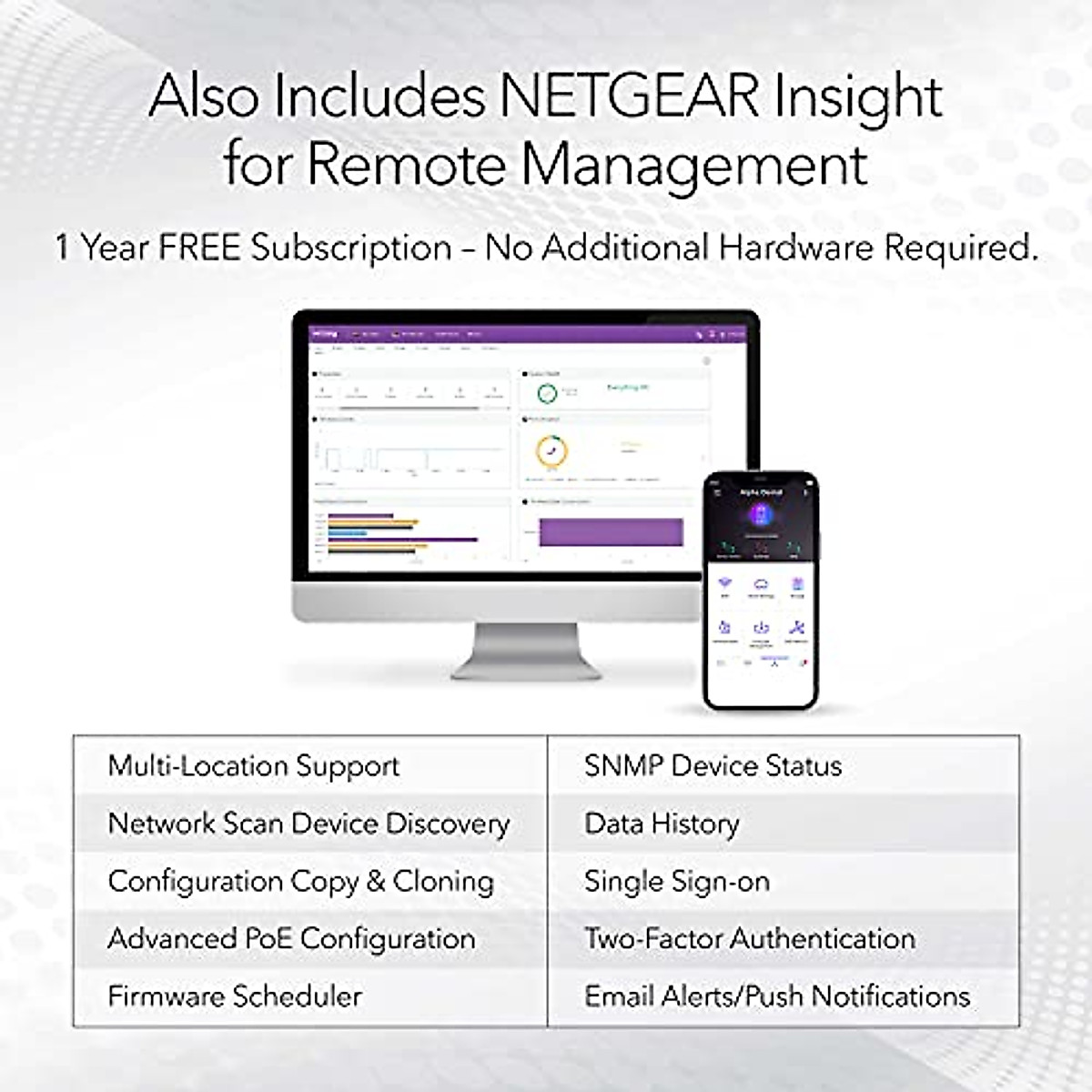 NETGEAR 10-Port Ultra60 PoE 10G Multi-Gigabit Ethernet Smart Switch (MS510TXUP) - Managed, with 8 x PoE++ @ 295W, 2 x 10G SFP+, Optional Insight Cloud Management, Desktop or Rackmount