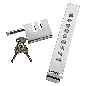 Yaetek 9 Holes Brake Pedal Lock Security Car Auto Stainless Steel Clutch Lock Anti-Theft Device