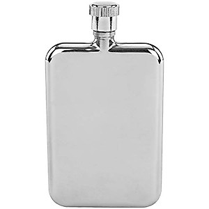 Southern Homewares Ultra Thin Slim Premium Stainless Steel Flask 1.5-Ounces Chrome