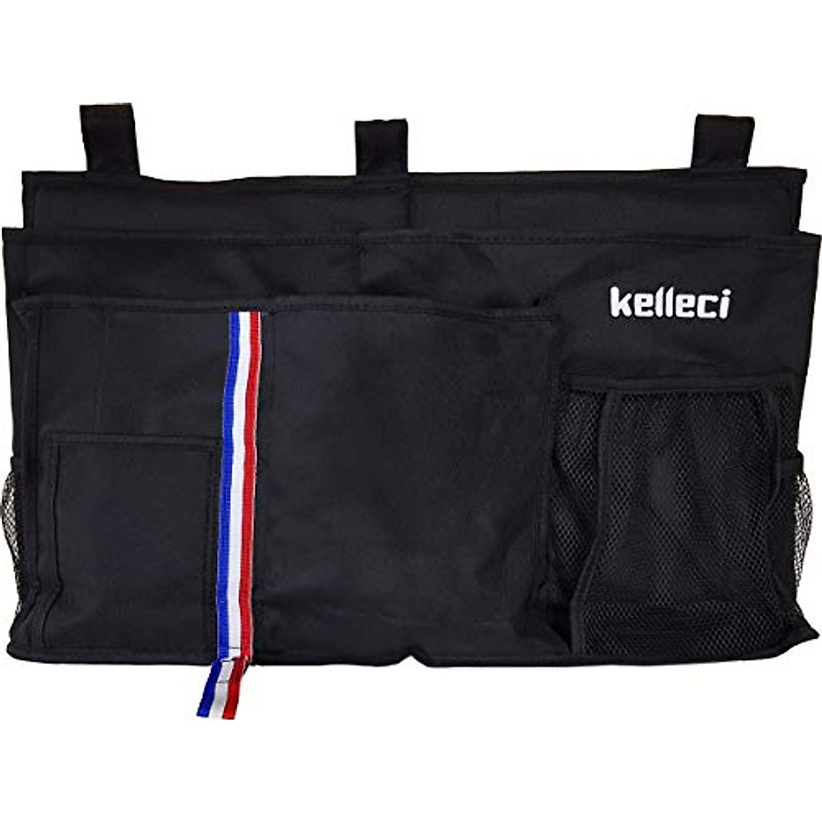 Kelleci Bedside Caddy - Hanging Bedside Organizer/Bedside Storage Bag for Bunk and Hospital Beds, Dorm Rooms Bed Rails/with 8 Pockets