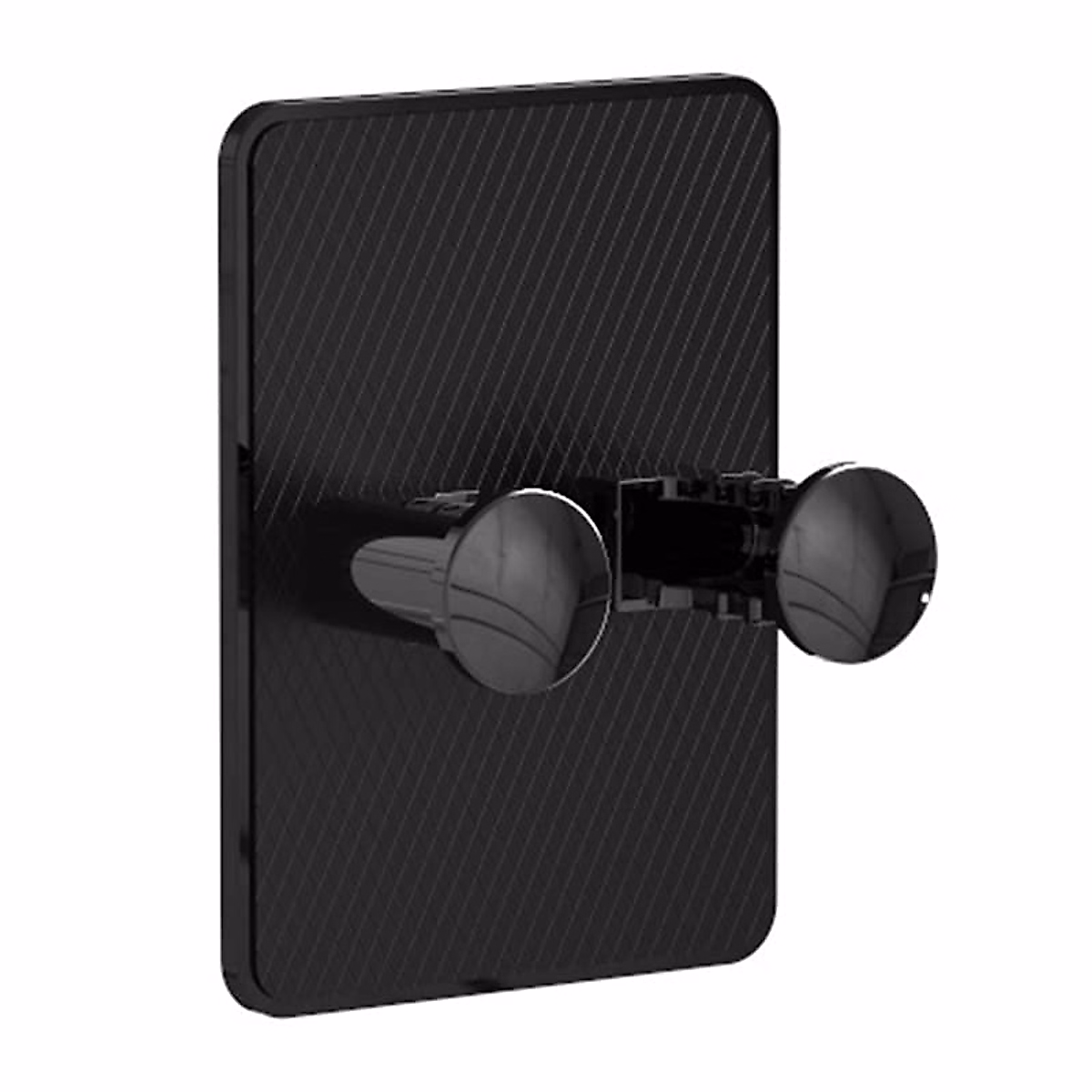 wovsrose Adhesive Razor Hooks, Black Plastic Self Adhesive Razor Holder Waterproof Shower Shaver Hooks Bathroom Kitchen Sticky Wall Hooks Heavy Duty for Razor Towel Loofah Sponge Plug - 1 Pcs