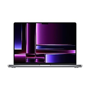 Apple 2023 MacBook Pro Laptop M2 Pro chip with 12‑core CPU and 19‑core GPU: 16.2-inch Liquid Retina XDR Display, 16GB Unified Memory, 1TB SSD Storage. Works with iPhone/iPad; Space Gray