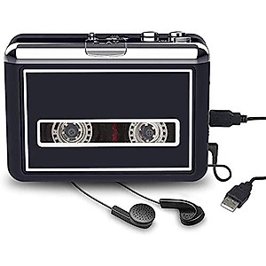 Rybozen Cassette Player, Portable Walkman & Convert Cassette Tapes to MP3 Converter, New Software (AudioLAVA)