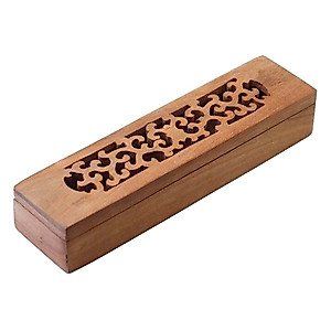 Black Temptation [Flower] Wooden Chopsticks Box Flatware Storage Box Cutlery Organizer Case