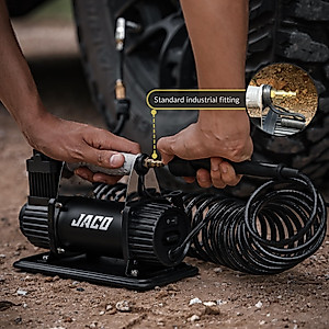JACO 4X4 TrailPro Heavy Duty Portable Air Compressor - 3.5 CFM (12V/33A) | On x Off Road Tire Inflator Kit