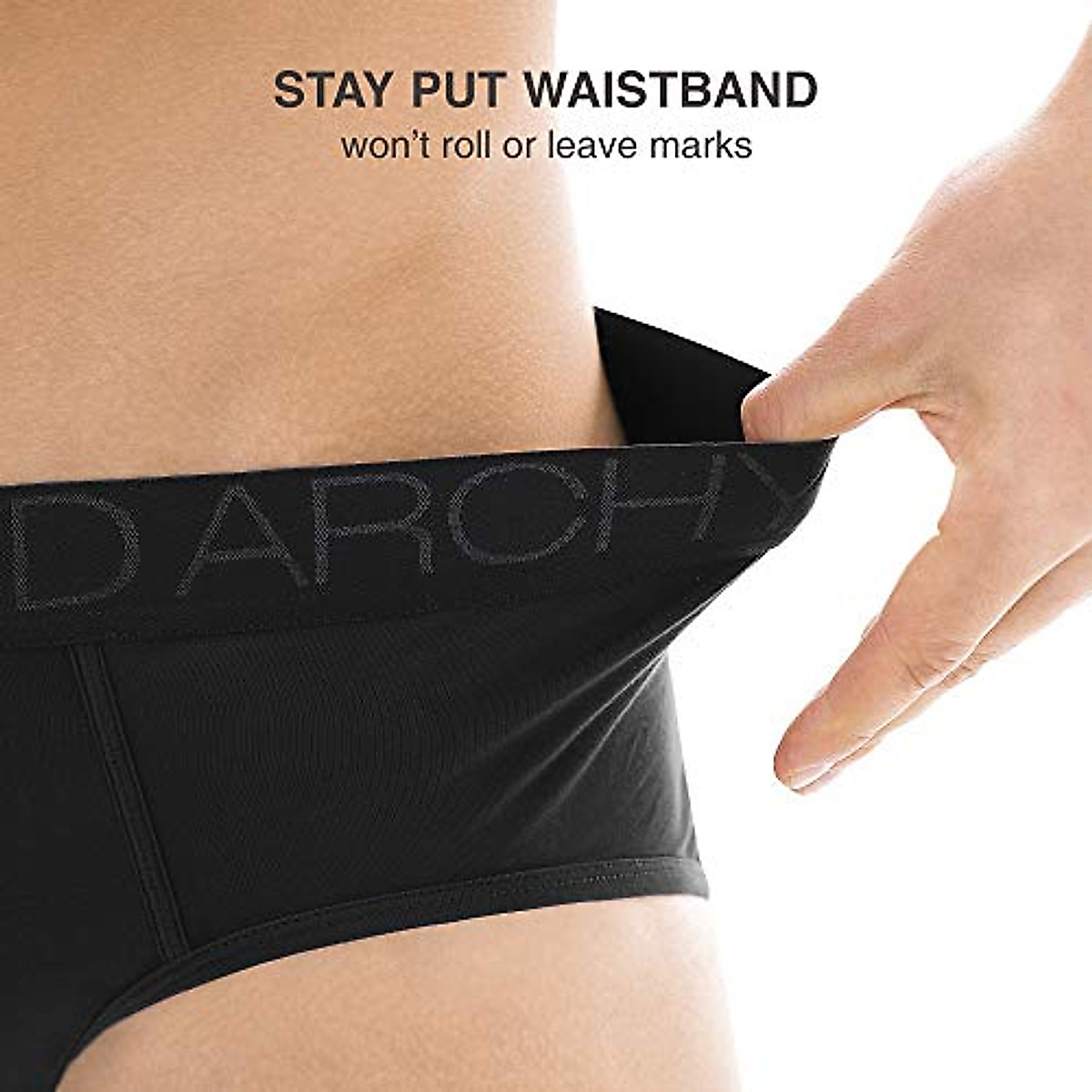 DAVID ARCHY Men's Underwear Bamboo Rayon Breathable Super Soft Comfort Lightweight Pouch Briefs with Fly in 4 Pack (XL, Black/Dark Gray/Navy Blue/Sky Blue - with Fly)