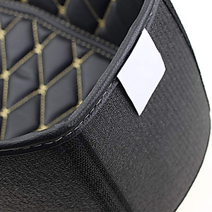 PRO-KODASKIN Motorcycle PU Rear Cargo Trunk Liner Pad Scooter Sitting Bucket Lining Mat for Vespa GTS300 GTS 300 HPE -Black（Italy）…