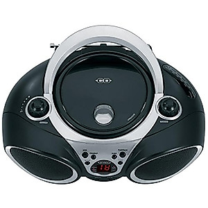 Jensen CD-490 Portable Sport Stereo CD Player with AM/FM Radio and Aux Line-in & Headphone Jack (Silver)