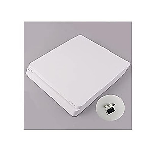 New Replacement Top Upper & Bottom Lower Housing Shell Case Cover Protective Cover for PS4 Slim Console White