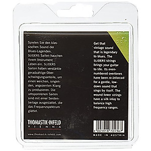 Thomastik-Infeld SL 110 Blues Sliders Round Wound Electric Guitar String Set, Natural,SL110