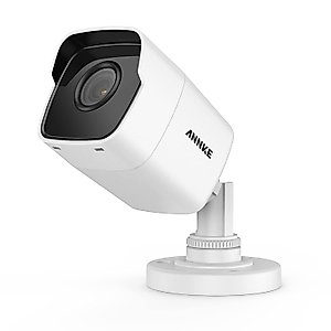 ANNKE 5MP Super HD Security Camera, IP67 Waterproof Bullet TVI Add-on Surveillance Camera for Outdoor & Indoor Use, Smart IR and EXIR 100ft/30m Night Vision