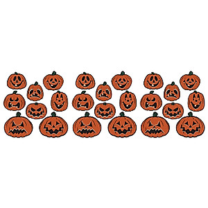 Beistle Vintage Halloween Pumpkin Cutouts 24 Piece, 6.5" - 9.5", Multicolor