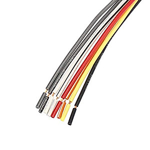 X AUTOHAUX 70-1787 Car Stereo CD Player Wiring Harness Set Wire Radio Adapter 4 RCA Male Connector for Volkswagen for Audi