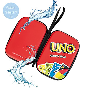 Klein UNO: Carry Bag - Holds Uno Game Cards, Stow The Game Instructions in The Mesh Compartment, Sturdy Zip Up Case