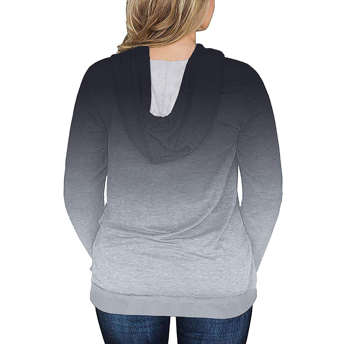 Plus Size Shirts for Women 4X Long Sleeve Sweatshirt Fashion Tops Gray 28W