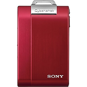 Sony Cybershot DSC-T200 8.1MP Digital Camera with 5x Optical Zoom with Super Steady Shot Image Stabilization (Red)