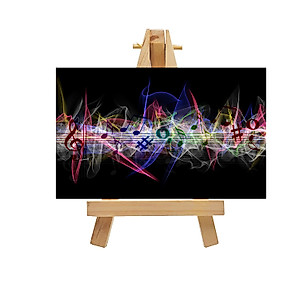 XYSMZM 10 Pcs 5 Inch Mini Wood Display Easel for Displaying Small Canvases, Photos