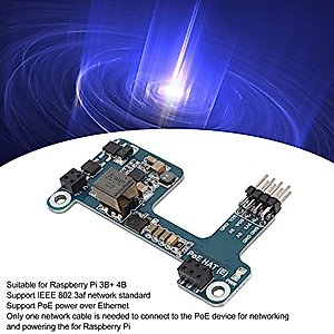 Dpofirs for Raspberry Pi 3B + 4B, Mini Power Over Ethernet Expansion Board, POE Mini Expansion Board for Raspberry Pi 3B + 4B