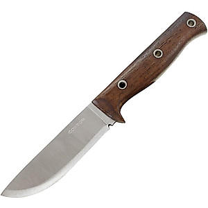 PIÑATAS OLE 9.75" Black Walnut Wood Handle Fixed Blade Swamp Romper Knife 390045HC 7417000542455