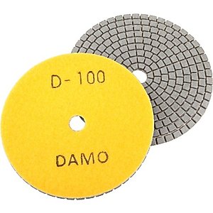 DAMO Diamond Polishing Pad 3 inch Dry Grit 100 for Marble/Granite/Concrete Countertop/Floor Polish