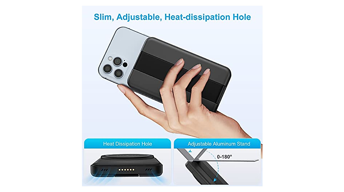 MagSafe Battery Pack for iPhone 12-14 | 5000mAh Foldable Wireless Charger