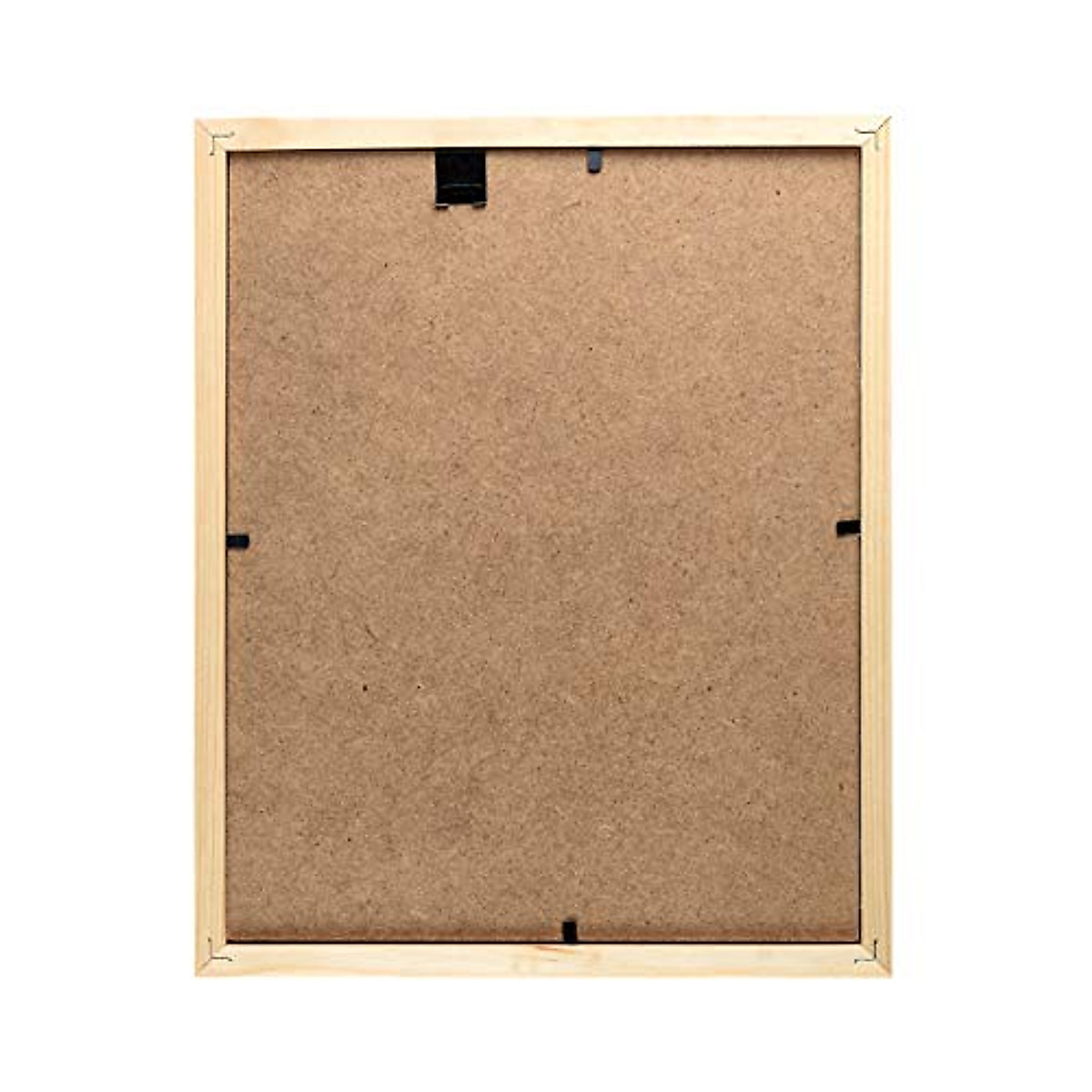 Wood Side Wooden Poster Picture Frame 16x20-100% Natural Eco Unfinished Solid Pine Wood with Thick Borders for Wall Mounting Photo Frame