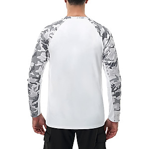 FISHEAL UPF 50+ UV Sun Protection with Zip Pocket - Fishing Shirts for Men Long Sleeve Mesh Sides Performance Shirt