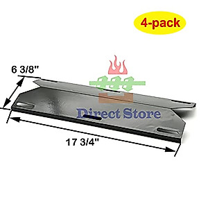 Direct Store Parts Kit DG223 Replacement for Jenn Air Gas Grill Repair Kit Gas Grill Burner and Heat Plate- 3 Pack (Cast Iron Burner + Porcelain Steel Heat Plates)