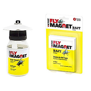 Safer Brand Victor Fly Magnet Replacement Reusable Trap - With 3 Baits