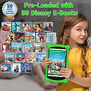 Contixo Kids Tablet V10, 7-inch HD, Ages 3-7, Toddler Tablet with Camera, Parental Control, 32GB,WiFi, Learning Tablet for Children with Teacher's Approved Apps, Kid-Proof Case & Stylus, Green