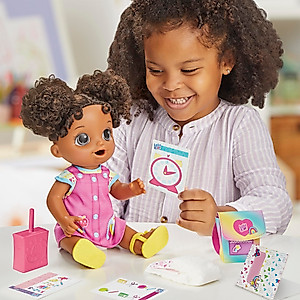 Baby Alive Time for School Baby Doll Set, 12 Inch, Back to School Toys for Girls & Boys, Black Hair, Preschool Gifts for Kids, Ages 3+ (Amazon Exclusive)