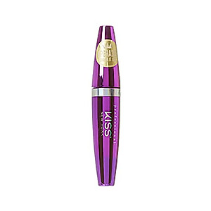 Kiss New York Volume N’ Define Mascara, No Flaking, No Smudging, No Clumping, Water-Resistant Long Wearing Mascara (Very Black)