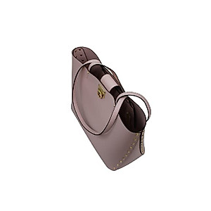 Michael Kors Women's Manhattan Smooth Leather Shoulder Tote Bag Powder Blush