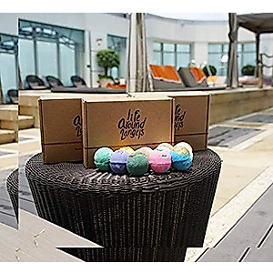 LifeAround2Angels Bath Bombs Gift Set 12 USA made Fizzies, Shea & Coco Butter Dry Skin Moisturize, Perfect for Bubble & Spa Bath. Handmade Birthday Mothers day Gifts idea For Her/Him, wife, girlfriend