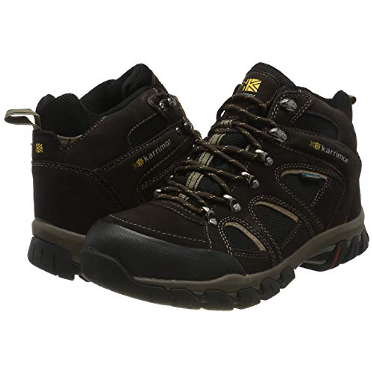 Karrimor Men's Bodmin Mid 4 Weathertite High Rise Hiking Boots, Dark Brown, 8.5