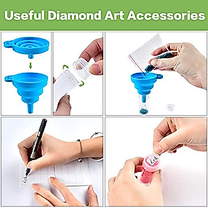 70 Slots Diamond Painting Storage Case, Bead Organizer Containers for 5D Diamonds Art Accessories and Tools, Paintings Kit with Pen for DIY Dimond Dotz Dots Drills Nails Rhinestones Gems Craft