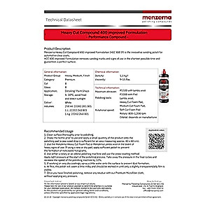 menzerna Heavy Cut Compound 400 (8oz)