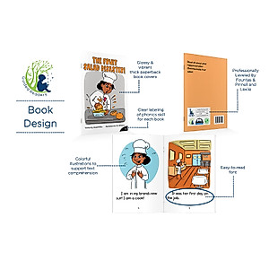 Decodable Readers: 15 Long Vowel Teams Phonics Books for Beginning Readers Ages 4-7 Developing Decoders (Set 8)