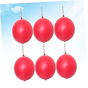 TOGEVAL 10pcs Round Balloons Mylar Punch Balloon Ballooning Toy Film Punch Balloons Party Punch Balloons Punch Balls Child Red Emulsion Boxing Ball Latex Balloons Punch Ballons for Party