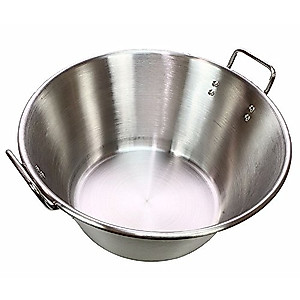 Barton Comal Large Deep 17" X 7.5" Stainless Steel Outdoor Para Carnitas Taco Disco Cocinar Plancha Griddle Tortillas Stir Fry Wok