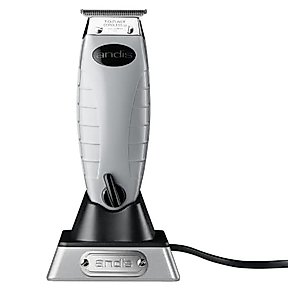 Andis – ORL, Professional Corded/Cordless Hair & Beard Trimmer - Deep Tooth T-Outliner GTX Blade Clipper, Zero Gapped, Close Cutting, LED Light - for Men Beard, Moustache, Ear, Body Grooming – White