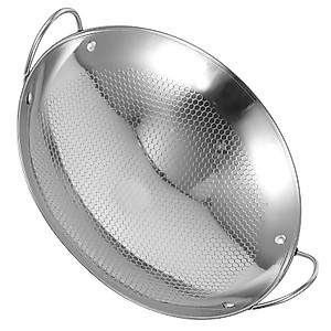 BESTonZON Stainless Steel Griddle Non Stick Wooden Hot Pot Individual