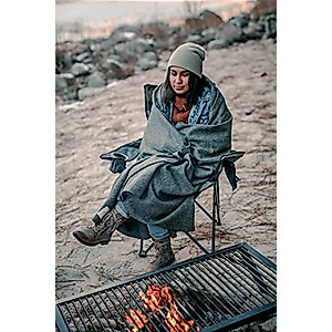 Stansport Wool Blend Camp Blankets - Gray (1243) 60" x 80"