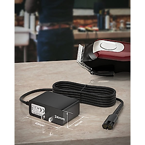 Replacement for Wahl Magic Clipper Cordless Charger Cord, 4V Clip Charger Compatible with Wahl 8164/8591/ 8148/8504, 5-Star Magic Clip Cordless Trimmer, 1919 100 Year Hair Clipper