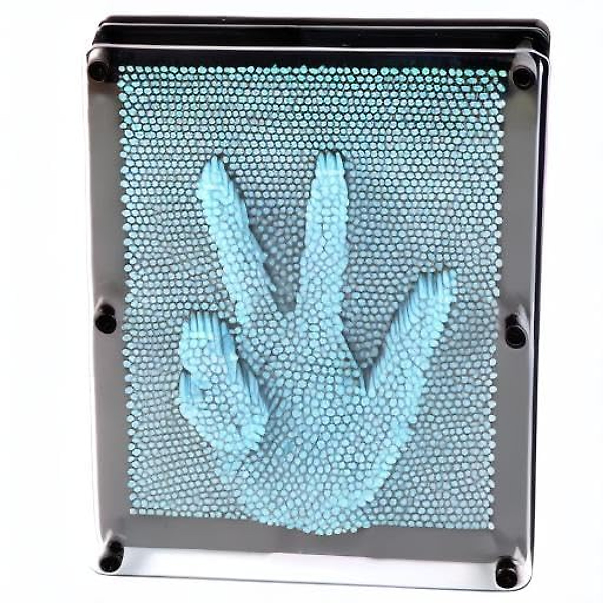 E-FirstFeeling 3D Pin Art Toy Extra Large 10" X 8" Pin Art Board Pin Impression Sculpture Toy for Kids Adults Hand Mold Board Toy - Light Blue