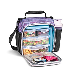 JAXX by Fit+Fresh, 9pc Meal Prep Lunch Bag, Adults Love as Lunchbox, Lunch Tote, Lunch Box for Adults, Lunch Box Men, Lunch Bags Women, Lunch Box, Lunch Bags, Insulated Lunch Bag, Insulated Lunch Box